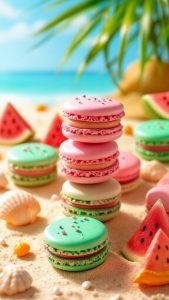 Delightful Watermelon Macarons Recipe - Dough Whisperer – Where Baking ...