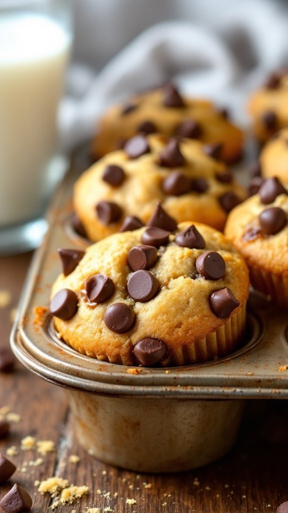 Decadent Peanut Butter Chocolate Chip Muffins - Dough Whisperer – Where ...
