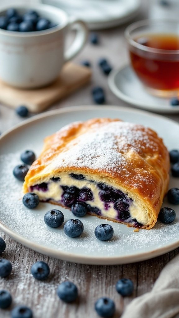 Delicious Blueberry Cream Cheese Strudel Recipe - Dough Whisperer ...