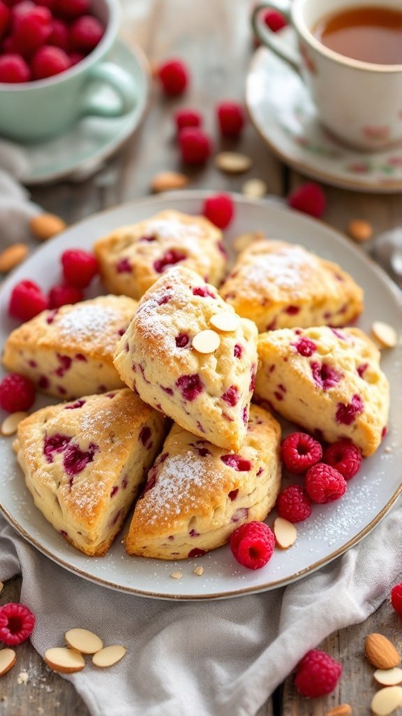 Healthy Raspberry Almond Scones Recipe - Dough Whisperer – Where Baking ...