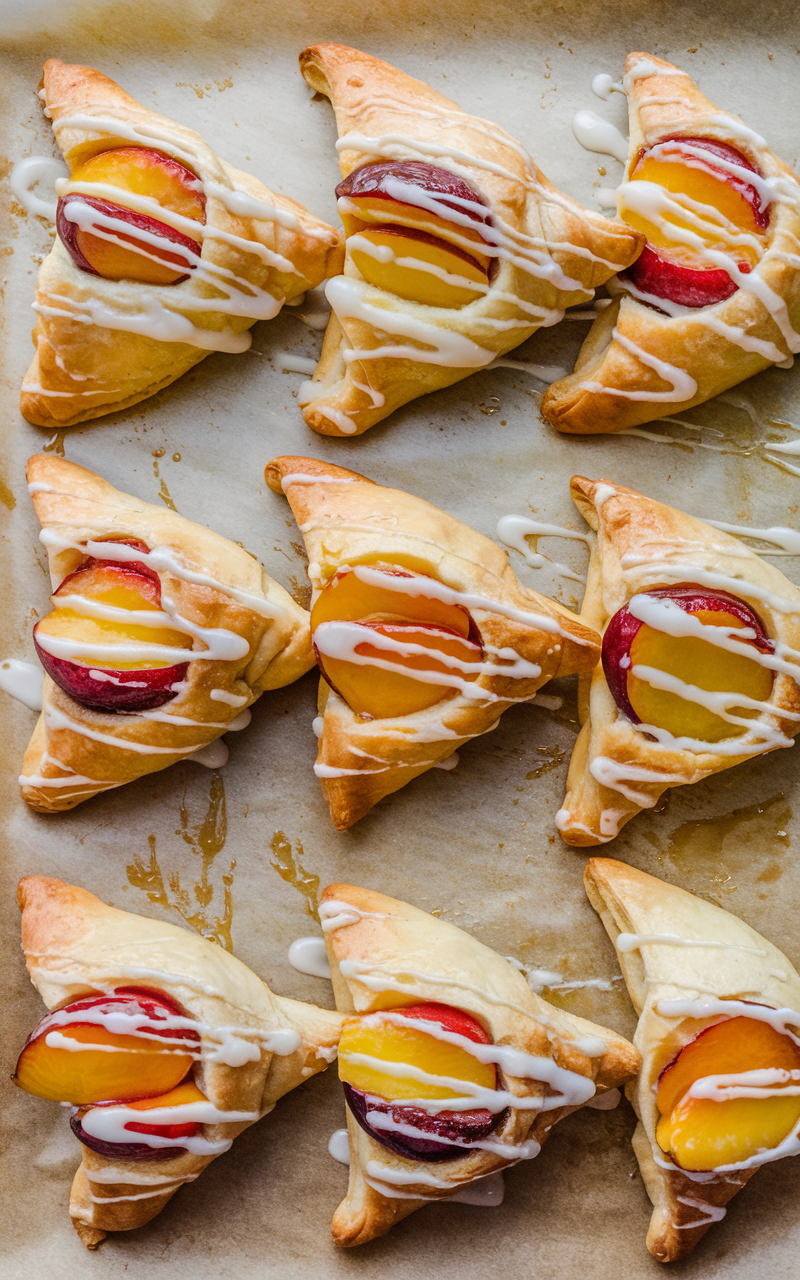 Mini Peach Puff Pastry Tarts with Honey: An Elegant Bite-Sized Summer ...