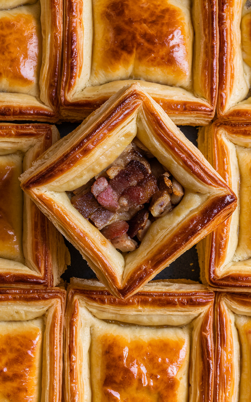 Morning Magic: Irresistible Breakfast Stuffed Puff Pastry Bars - Dough ...