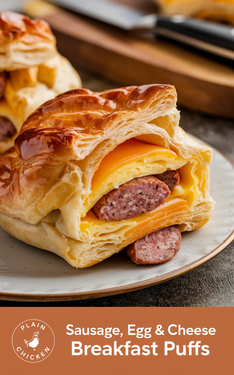 Sausage Egg & Cheese Breakfast Puff Pastry: Your Flaky, Savory Morning ...