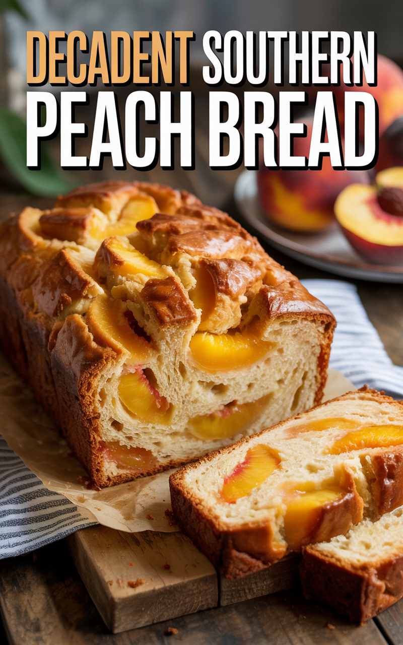 Southern Peach Bread: A Sweet Slice of Southern Summer - Dough Whisperer – Where Baking Meets ...