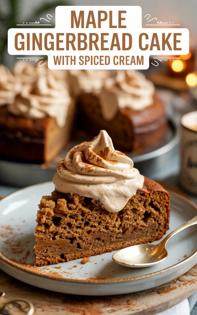 Cozy Celebration: A Maple Gingerbread Cake with Spiced Cream Delight - Dough Whisperer – Where ...