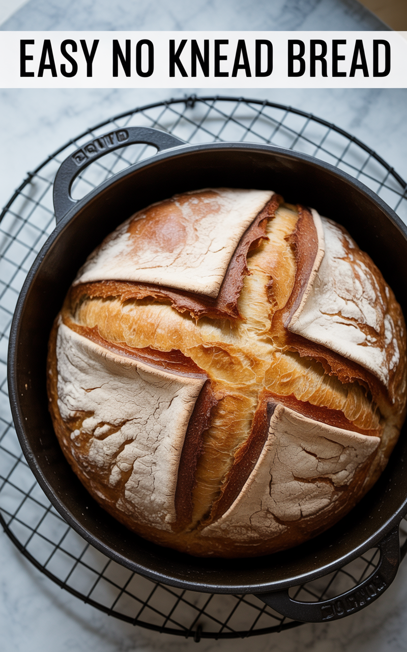 Effortless Artisan Loaf: The Ultimate No-Knead Bread Recipe - Dough Whisperer – Where Baking ...