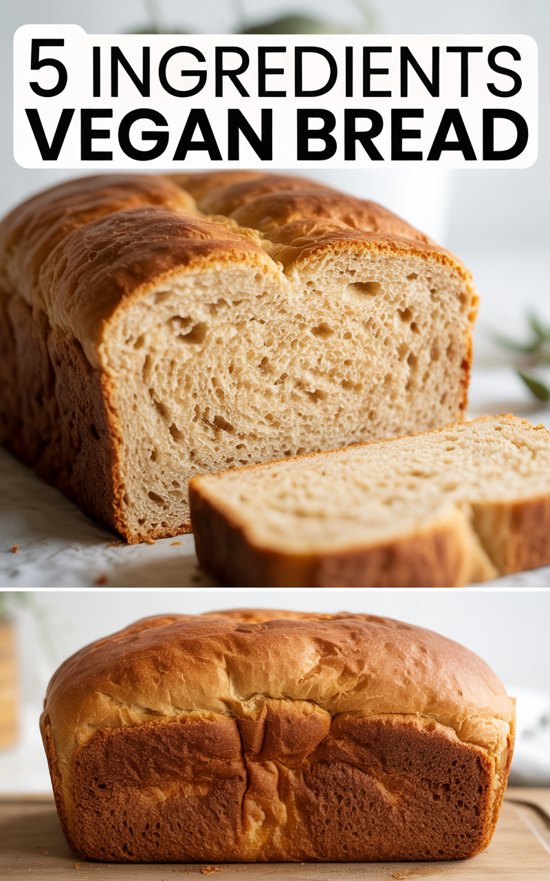 Effortless Vegan Bread: The Ultimate 5-Ingredient Recipe for Fluffy ...