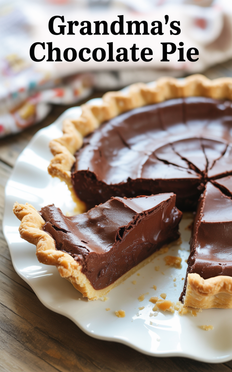 Grandma's Chocolate Pie: A Timeless Slice of Nostalgia and Decadence ...