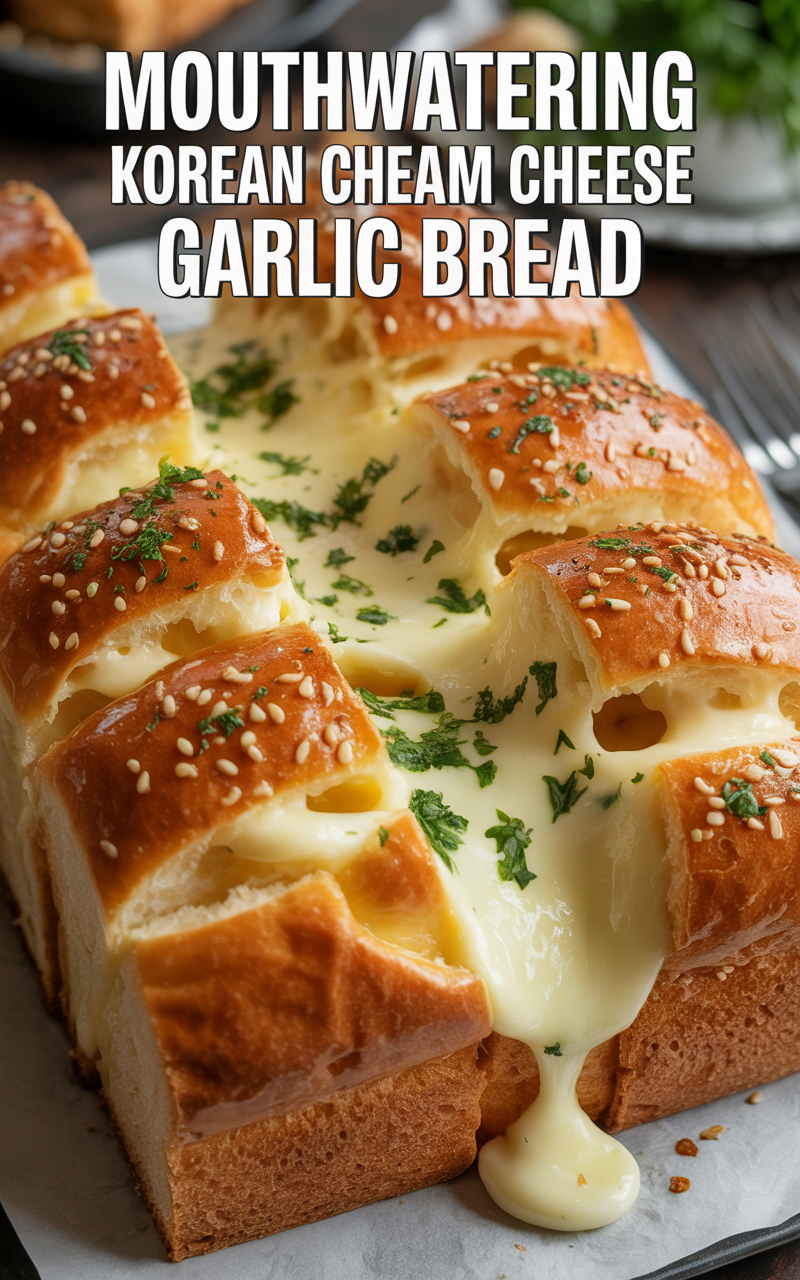 Korean Cream Cheese Garlic Bread: A Heavenly Fusion of Sweet, Savory ...