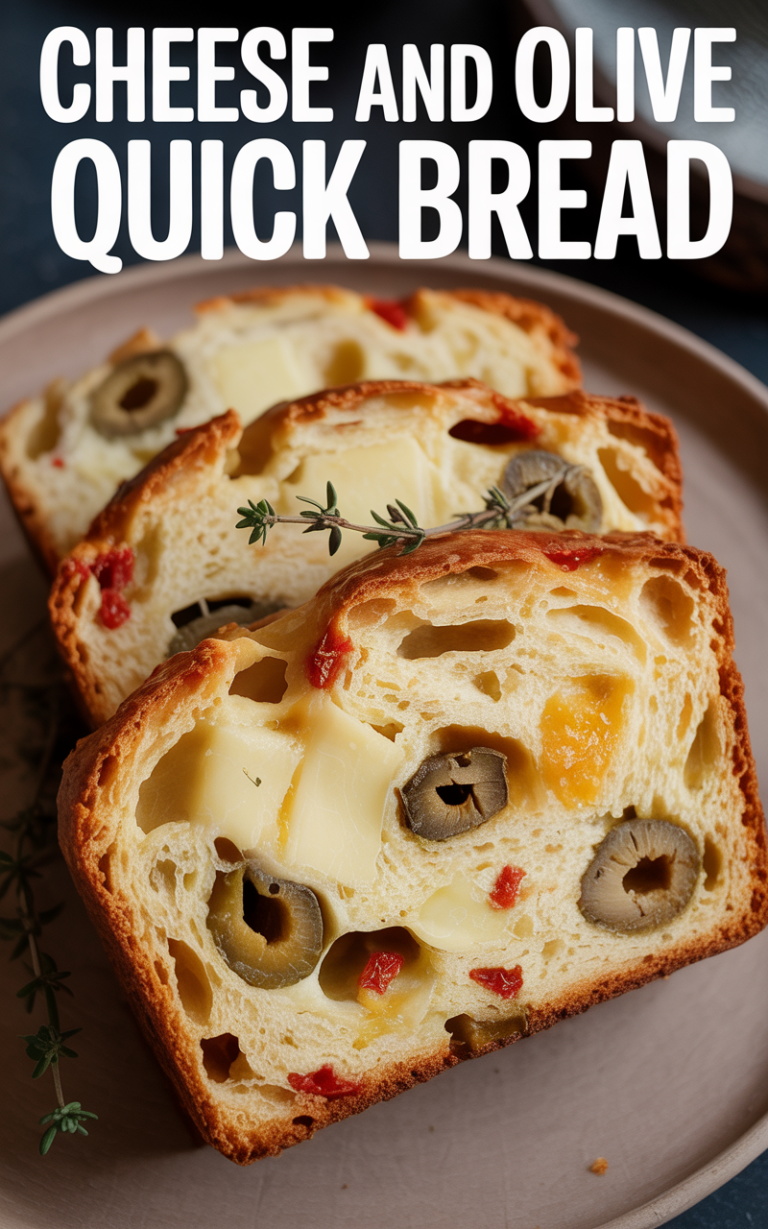 Mediterranean Magic: Quick Savory Cheese & Olive Bread for Every ...