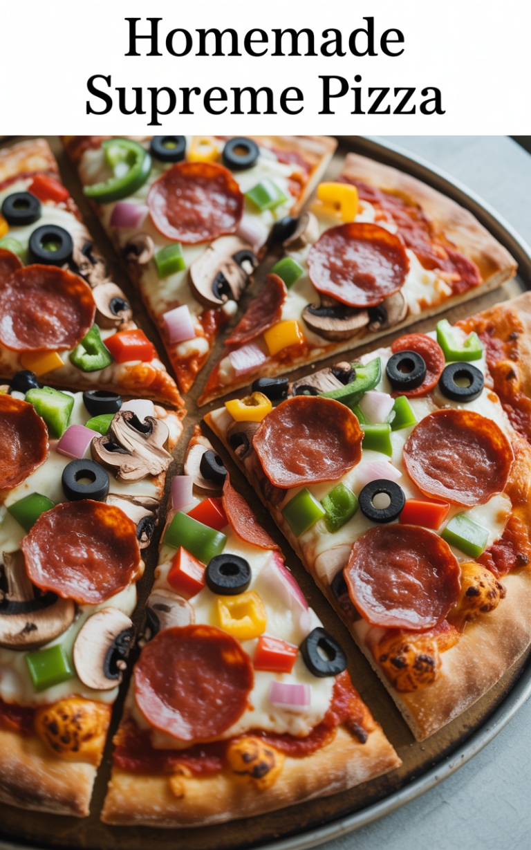 Supreme Pizza Perfection: The Ultimate Guide to a Flavor-Packed ...