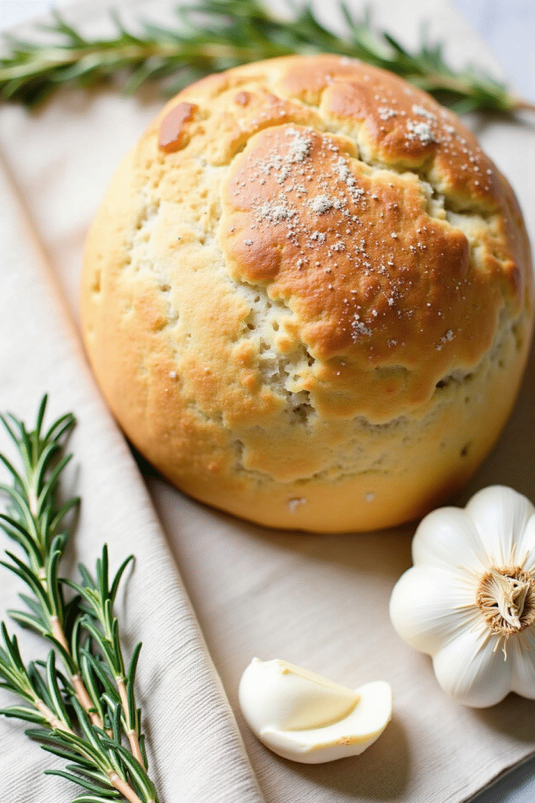 Hearty Artisan Garlic Rosemary Bread: A Beginner’s Guide to Bold ...