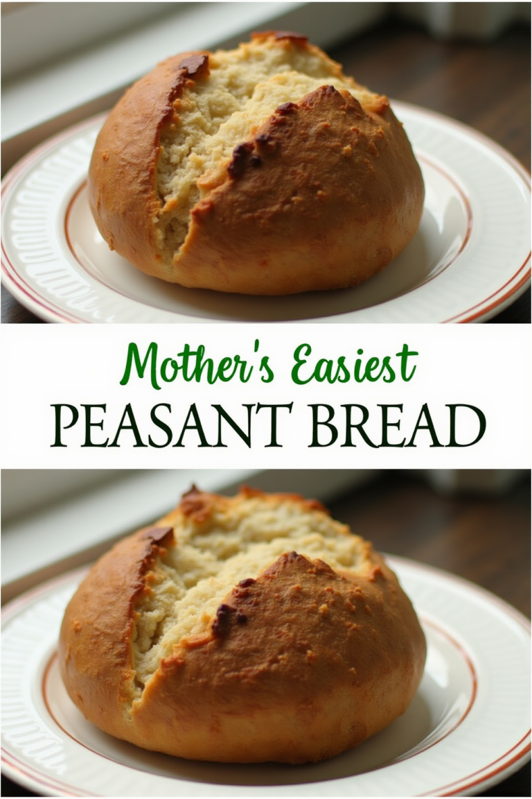 Rustic No-Knead Peasant Bread: Two Effortless, Golden Loaves of ...